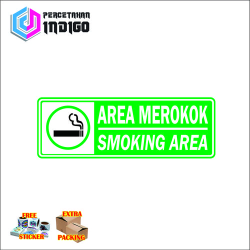 Jual plat alumunium rambu area merokok smoking area - Kab. Bekasi ...