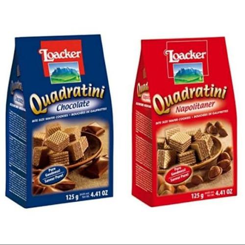 Jual Loacker Quadratini Kakao 125gr wafer coklat enak murah ...