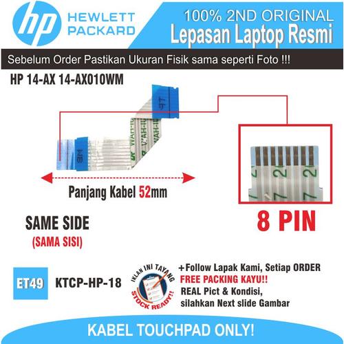 Jual ET49 KTCP-HP-18 Kabel TOUCHPAD LAPTOP HP 14-AX 14-AX010WM SAME ...
