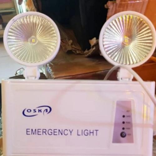 Jual lampu emergency led mata kucing 2 mata lampu darurat 2x3w 3 watt ...