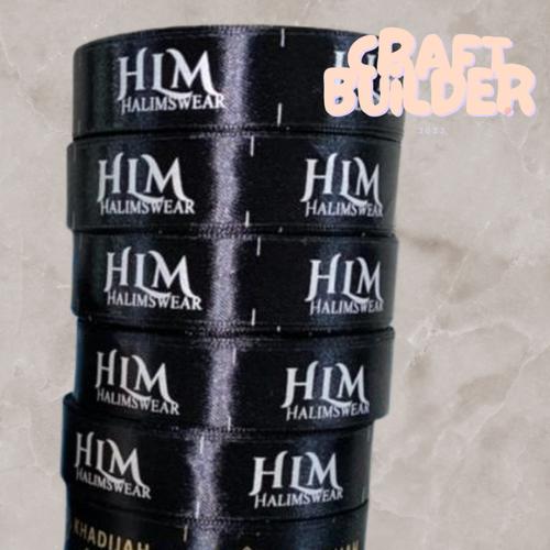 Jual LABEL SATIN CUSTOM / LABEL NAMA / LABEL BAJU / LABEL HIJAB FREE ...