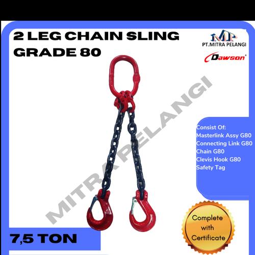 Jual 2 Leg Chain sling Grade 80 7,5 Ton - 60 cm Dawson - Kab. Bogor ...