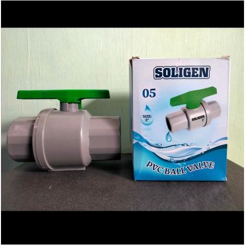 Jual Stopkran PVC 2" Inch/ Ball Valve Plastik Soligen/ Ballvalve ...