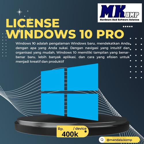 Jual License Windows 10 Pro Original - 10 Device - Kota Tegal - Mandala ...