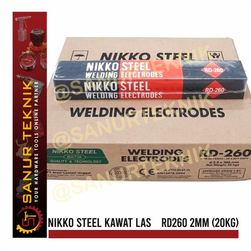Jual NIKKO STEEL Welding Electrodes Kawat Las RD 260 RD260 2mm 2 mm ...