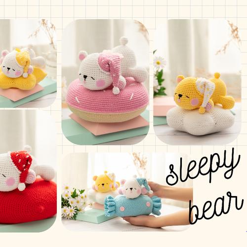 Jual [e-pattern] Pola Rajut Amigurumi Crochet Pattern Sleepy Bear ...