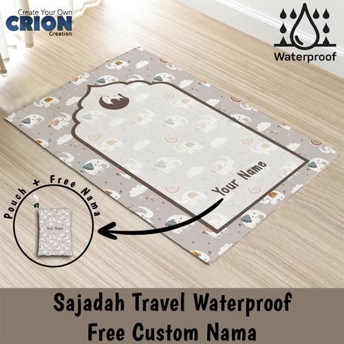 Jual Sajadah Travel Waterproof Anak / Custom Nama / Animal Series -By ...