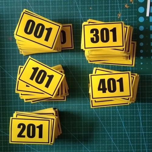 Jual Stiker Nomor Angka Loker Lemari Rak Sticker Laminasi - Laminating ...