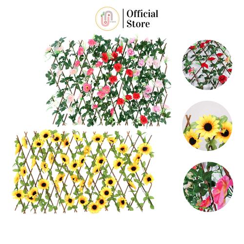 Promo Tanaman Hias Bunga Mawar Rambat Plastik Artificial Dekorasi ...