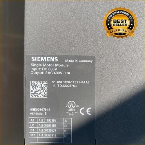 Jual Servo Siemens Single Motor Module 6Sl3120-1Te23-0Aa3 30A Original ...