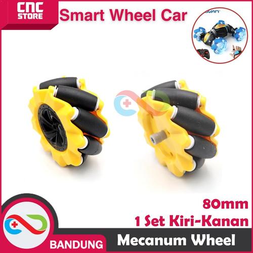 Jual MECANUM WHEEL RODA ROBOT OMNI-DIRECTIONAL OMNI WHEEL 80MM SMART ...