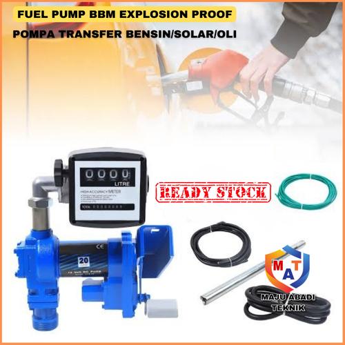Jual Fuel Pump Flowmeter Solar Bensin Minyak DC 12 Volt Pompa Transfer ...