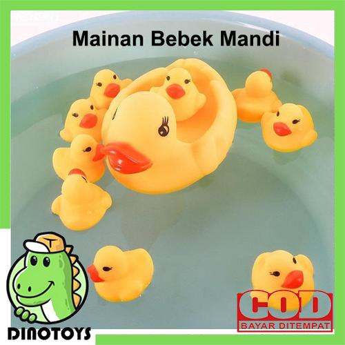 Promo MA02 Mainan Anak Bebek Berenang Karet Bunyi Pencet 5pc Bebek ...