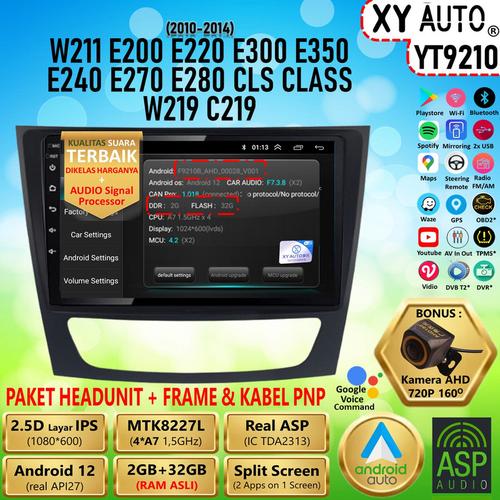 Jual Headunit Android 9" + Frame + Canbus Mercedes W211 2010 RAM 2GB ...