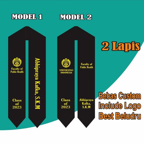 Jual SELEMPANG WISUDA KALUNG/SELEMPANG LEHER/CLASS OF 2 Lapis - Kota ...