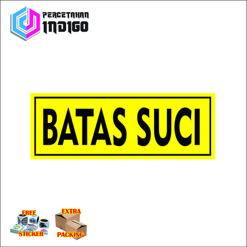 Jual plat alumunium rambu rambu bats suci - Kab. Bekasi - PERCETAKAN ...