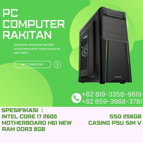 Jual PC Rakitan Intel Core i7 2600 8GB 256GB SSD Casing Simbadda SIM V - Jakarta Pusat - MP ...