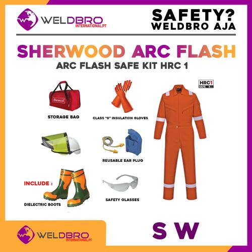 Promo Sherwood S.A.F.E HRC 1 (4 Cal) Station Suit Coverall Arc Flash ...