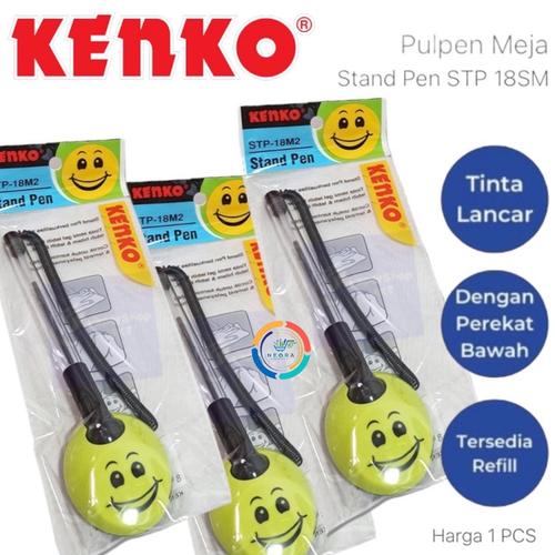 Jual Kenko Pulpen Meja/Stand Pen STP-18M2 Smile Tinta Hitam - Kota ...
