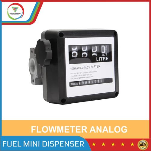 Jual Flowmeter Analog/Manual 4 Digit Alat Ukur BBM Solar Air Out In Put ...