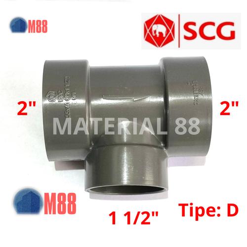 Jual SCG Vlok Tee 2 x 1 1/2 D Reducer PVC 2 x 1.5 Te 2x1 1/2 T 2x1.5 ...