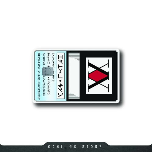Jual Sticker Kartu Atm Skin Card Anime HUNTER x HUNTER Emoney Flazz E ...