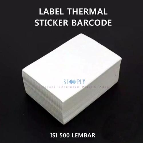 Jual Kertas Sticker Label Thermal 100x150 Isi 500pcs Barcode A6 Lipat ...