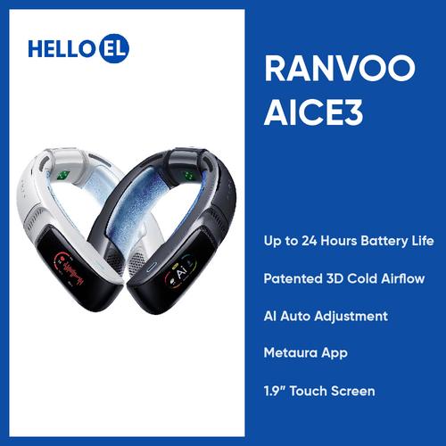Jual RANVOO AICE3 AICE 3 Smart Neck Fan Air Conditioner - Hitam - Kota Tangerang Selatan - Hello ...