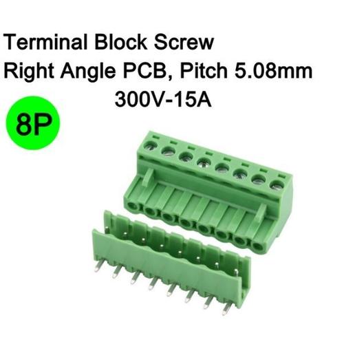 Jual 2EDG 5.08 8p 8 pin Terminal Block Green Plugable ST Connector ...