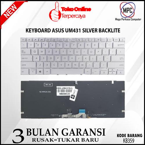 Jual Keyboard Asus ZenBook 14 UM431D UM431 UM431DA BX431FL SILVER ...