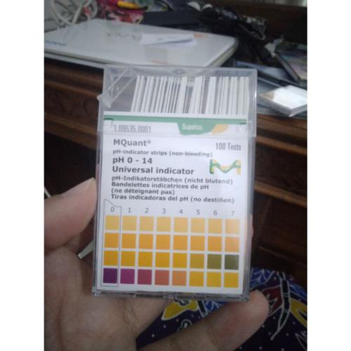 Jual pH paper merck 0-14 universal indicator indikator kertas isi 100 ...
