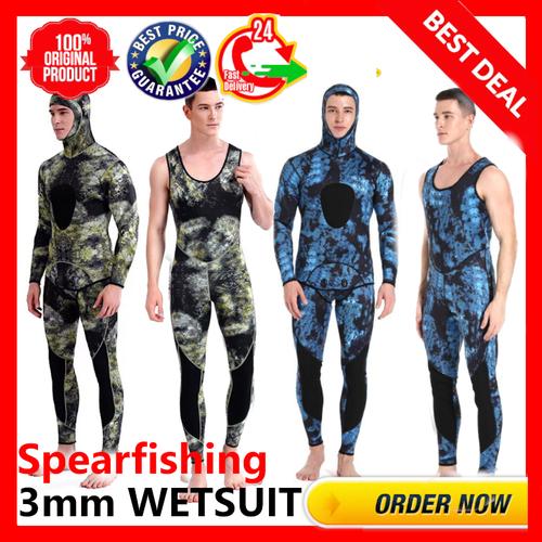 Jual Wetsuit Scuba Diving Spearfishing Camouflage 3mm - 3 in 1 style ...