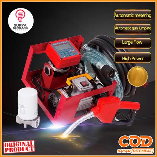 Jual Flow Meter Minyak Solar Set//Pompa Transfer BBM AC 220V Fuel Rite ...