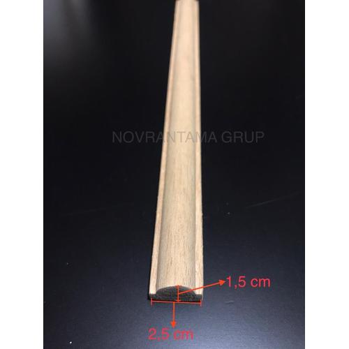 Jual Lis Kayu Profil Wall Moulding MoldingWainscoting 2,5x1,5cm Lis ...