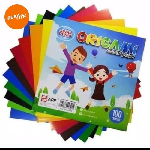 Jual ORIGAMI PAPER / kertas Lipat SIDU Kecil dan Besar isi 100 lembar ...