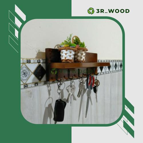 Jual Rak DInding Kayu Jati Belanda Tempat Gantungan Kunci Rak Minimalis ...