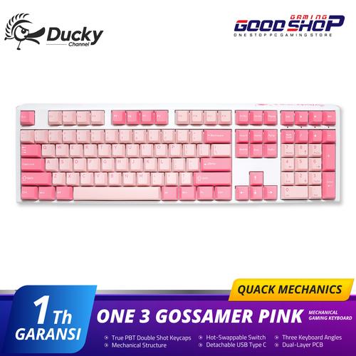 Jual Ducky One 3 Gossamer Pink Hotswap RGB Mechanical Gaming Keyboard ...