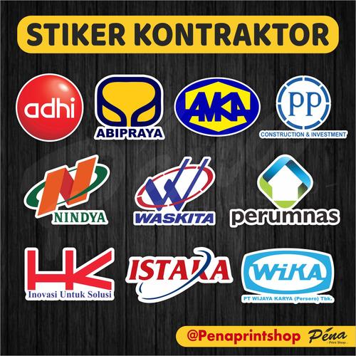 Jual Sticker Stiker Kontraktor BUMN / Stiker Helm K3 / Stiker Proyek ...