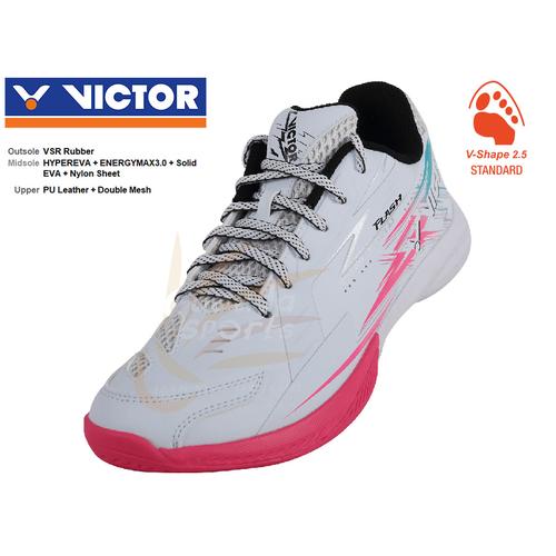 Jual SEPATU BADMINTON VICTOR FLASH AQ / VICTOR FLASH PUTIH - 35 - Kota ...
