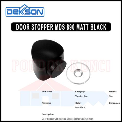 Jual Door Stopper Dekkson MDS 890 Matt Black Penahan Lantai Pintu ...