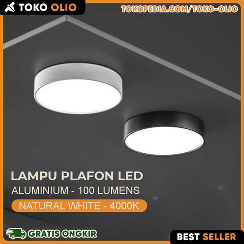 Jual Lampu Plafon LED Bulat Ruang Tamu Kamar Rumah Natural White Minimalis - 12 Watt - Jakarta ...