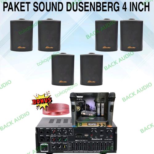 Jual PAKET SOUND SYSTEM INDOOR DAN OUTDOOR PAKET 6 SPEAKER DUSENBERG 4 ...