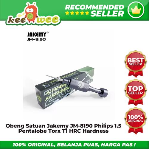 Jual Obeng Satuan Jakemy JM-8190 Philips 1.5 Pentalobe Torx T1 HRC ...