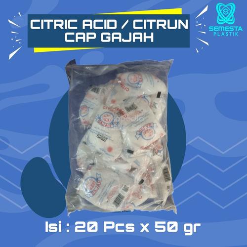 Jual Citric Acid / Citrun / Asam Citrun / Sitrun Cap Gajah Isi 20 Pcs ...