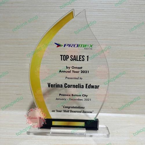 Jual Plakat Akrilik Custom/ Plakat Award/Piagam Penghargaan Design Free ...