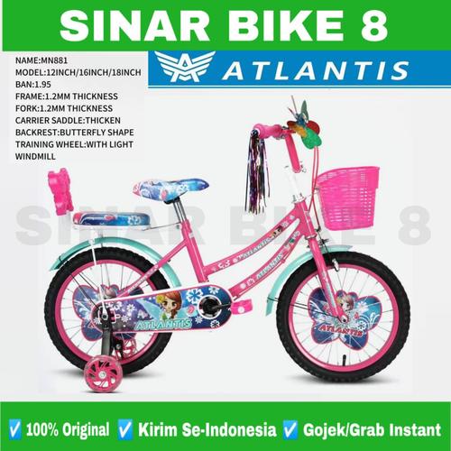 Jual Sepeda Anak Perempuan ATLANTIS MN 881 Ukuran 12 16 18 Inch ...
