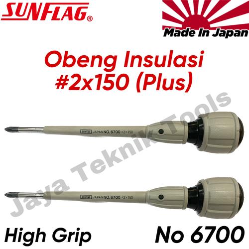 Jual Obeng Insulasi Sunflag Plus Kembang 2 x 150 Insulated Screwdriver 6700 - Jakarta Barat ...