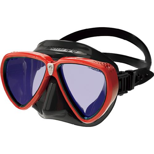 Promo Diving Mask Gull Mantis LVR UV420+AR Black Silicone Paradiso Red ...