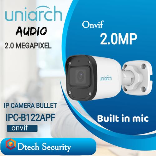 Jual IP UNIARCH AUDIO IPC-B122APF\IP CAMERA CCTV UNIARCH 2MP BUILT IN ...
