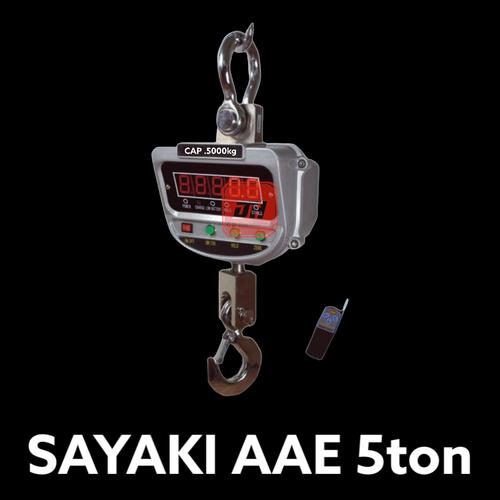 Jual Crane scale SAYAKI AAE kap 5Ton, Timbangan gantung digital ...